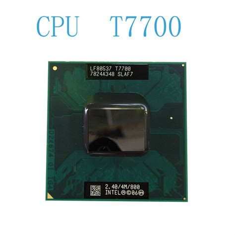 Intel Core 2 Duo T7700 2 4 GHz 800MHz Dual Core Processor SLAF7 SLA43 Mobile CPU 735858199353