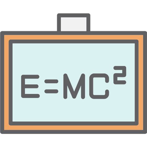 Blackboard Emc2 Formula Science Study Icon Download On Iconfinder
