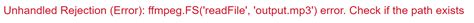 Reactjs Error Using Ffmpegwasm For Audio Files In React Ffmpegfs