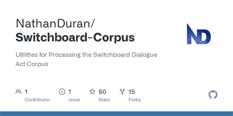 Github Nathanduranswitchboard Corpus Utilities For Processing The