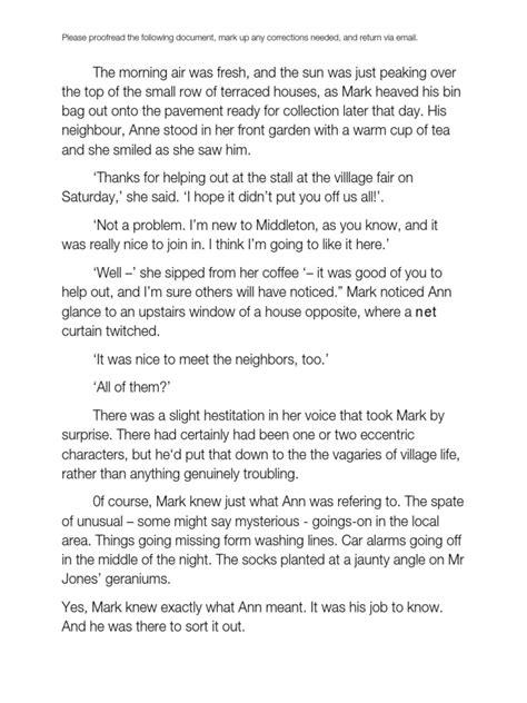 Proofreading Exercise Pdf