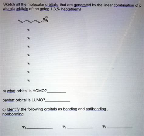 Sketch All The Molecular Orbitals That Are Generated By The Linear Combination Of P Atomic