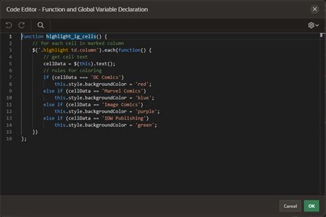 Conditional Highlighting Grid Data