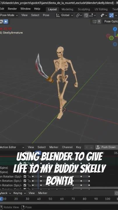 Fdlm Devlog Short Skelly Bonita Gamedev Blender3d Lowpoly Psx Youtube