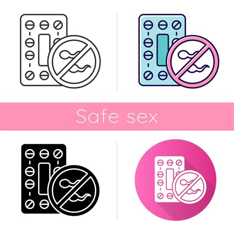 Oral Contraceptive Icon Pharmaceutical Product To Prevent Pregnancy