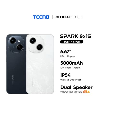 TECNO Spark Go S Smartphone GB RAM GB ROM IP Dual Speaker HD MAH