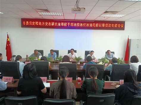 南阳市委党史和地方史志研究室召开年轻干部违纪违法问题以案促改专题会议 大河网