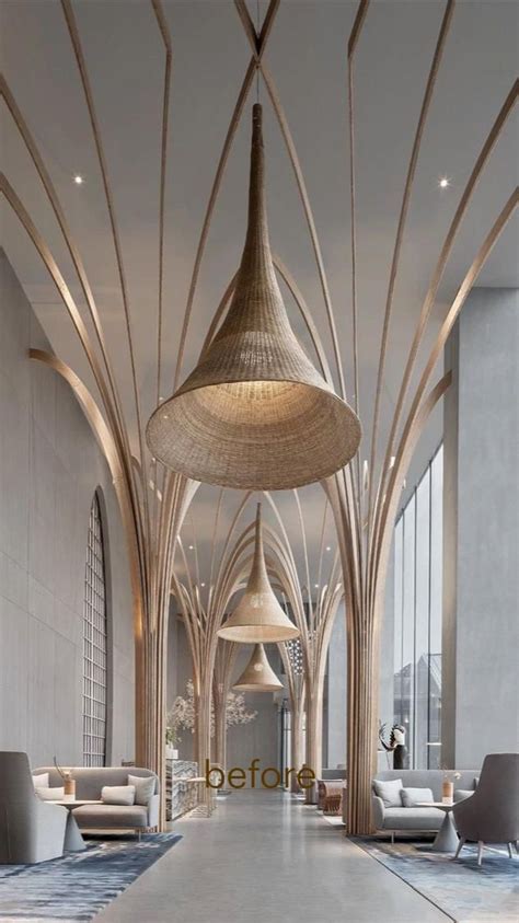 Column Cladding Ideas In Column Cladding Column Design Lobby Design