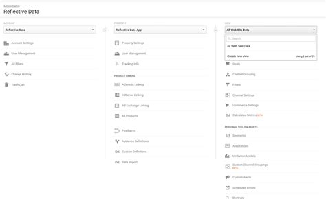 Must Have Settings For Google Analytics Views Reflective Data
