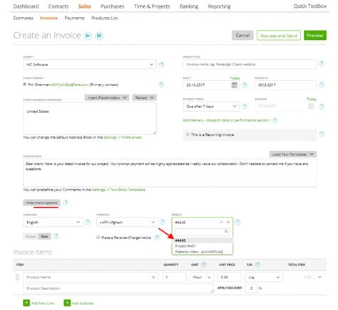 Show Project Custom Fields On Invoice Zistemo Knowledge Base