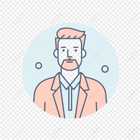 원 라인 아이콘에 남자 아이콘 벡터욱스스케치 Png 일러스트 무료 다운로드 Lovepik