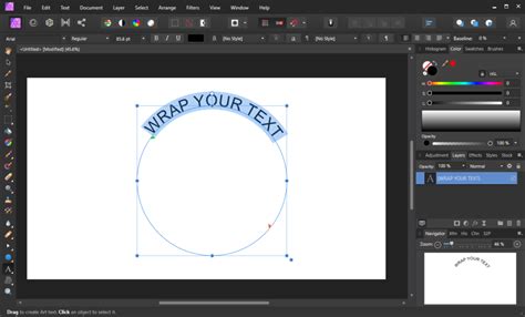 How To Curve Text With Affinity Photo Logos By Nick
