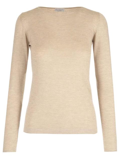 브루넬로 쿠치넬리 여성 니트 스웨터 Fitted Top N19brunello Cucinelli