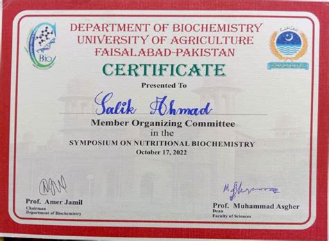 Salik Ahmad On Linkedin Symposium Nutritional Biochemistry