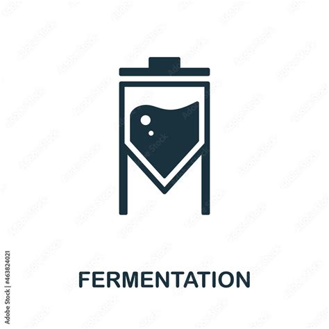 Fermentation Icon Monochrome Sign From Bioengineering Collection