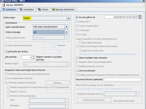 Remote Infrastructure Management Netbackup Ndmp Backup Configuration