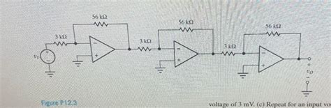 Solved 12 7 An Amplifier Is Formed By Cascading The Three
