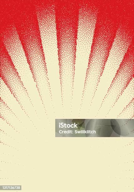 빈티지 또는 지저분한 문신 복고풍 스타일에 도트 워크 태양 광선 카드 배경 주제에 대한 스톡 벡터 아트 및 기타 이미지 배경 주제 태양광선 복고풍 Istock