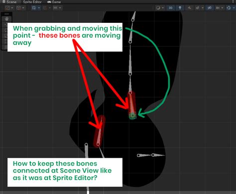 How To Prevent 2d Bones From Sliding Apart Scene View Unity Engine