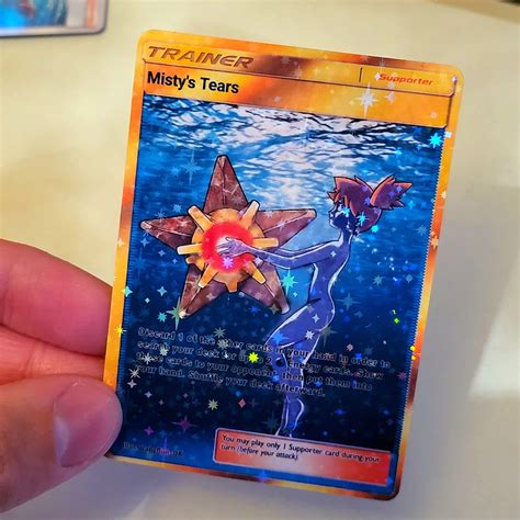 Mistys Tears Holo Custom Made Pokemon Card Etsy