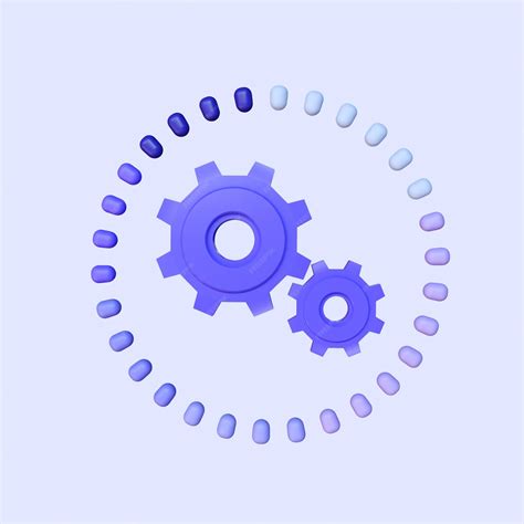 Premium Photo Update Icon With Gears Loading Or Updating Files