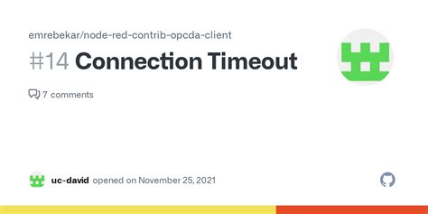 Connection Timeout Issue Emrebekar Node Red Contrib Opcda Client GitHub
