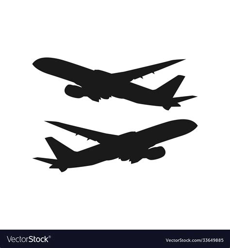 Plane Template Design Royalty Free Vector Image