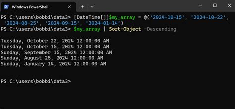 Powershell How To Sort An Array Of Strings By Date Collecting Wisdom