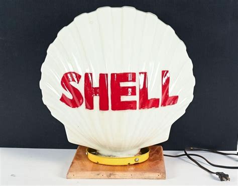 Shell Milkglass Clamshell Gas Pump Globe Auctionsontarioca