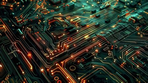 Premium Photo Abstract Interpretation Of Circuitry And Technology