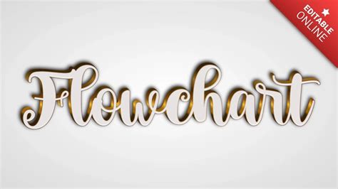 Flowchart White Gold Text Effect Generator Flowchart White Gold Text Effect Generator