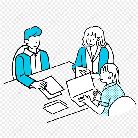 비즈니스 사람들 일러스트 일일 데스크탑 사무실 캐릭터젊은상의 Png 일러스트 무료 다운로드 Lovepik