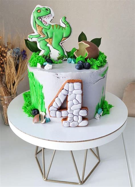 Торт с Тиранозавром Торт с динозавром Торт Книжный торт