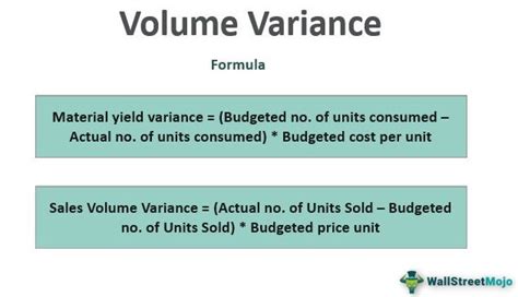 Volume Variance Definition Examples How To Calculate