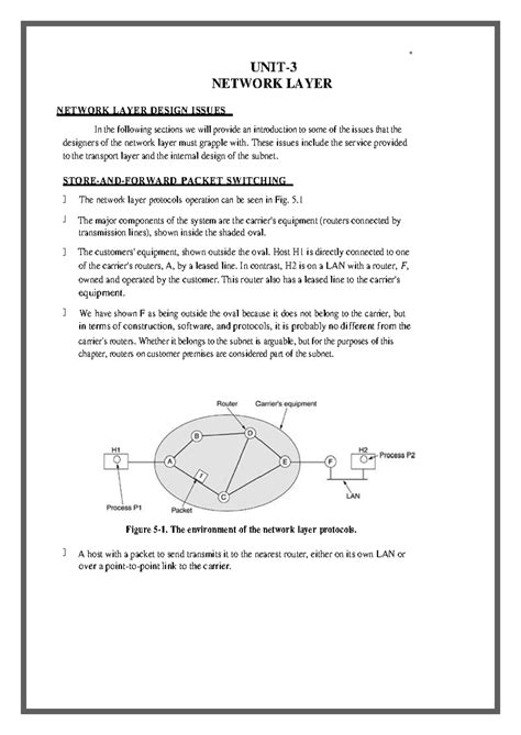 Dc Unit 3 Network Layer Unit 3 Network Layer Network Layer Design