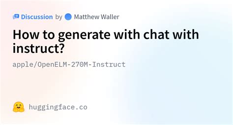 Apple OpenELM M Instruct How To Generate With Chat With Instruct