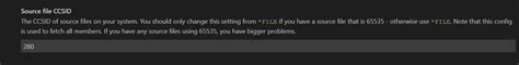 Cannot Read Member With CCSSID 65535 Issue 386 Codefori Vscode