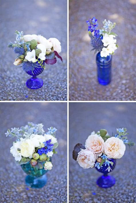 Cobalt Blue Wedding Bouquets