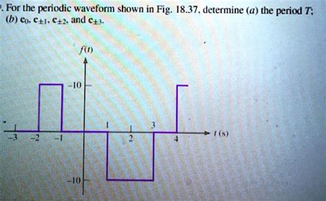 For The Periodic Waveform Shown In Fig 18 37 Determine A The Period T B C0 C1 C2 And