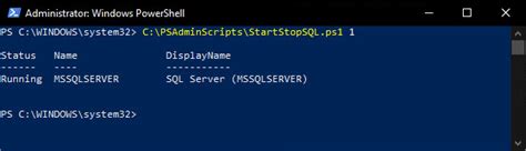 Using Powershell To Start Or Stop Sql Server Part 1 The Right Join