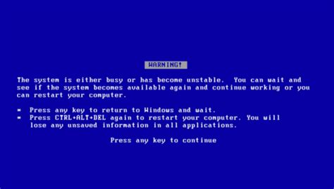 Microsoft Windows Dos Error Screens Audiovisual Identity Database