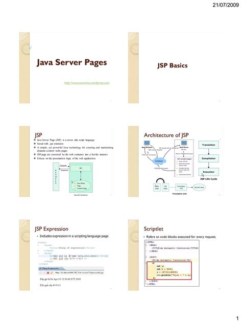 lap trinh web [slide jsp] pdf