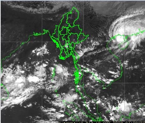 နေပြည်တော်၊ မကွေးတိုင်းဒေသကြီးနှင့် ကချင်ပြည်နယ်တို့တွင် နေရာကွက်ကျား မိုးထစ်ချုန်းရွာမည