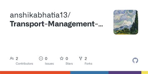 Github Anshikabhatia13transport Management Database