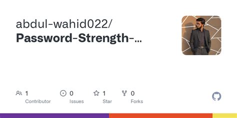 Github Abdul Wahid022 Password Strength Analysis Tool Cyber Security
