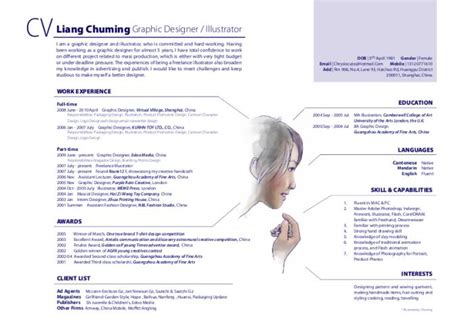 CV Design By Chuming Liang At Coroflot Com