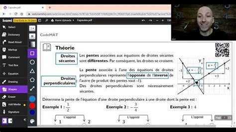Secondaire 4 La Fonction Polynomiale Du Premier Degré Youtube