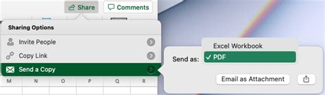 how to send word excel or powerpoint files as a pdf