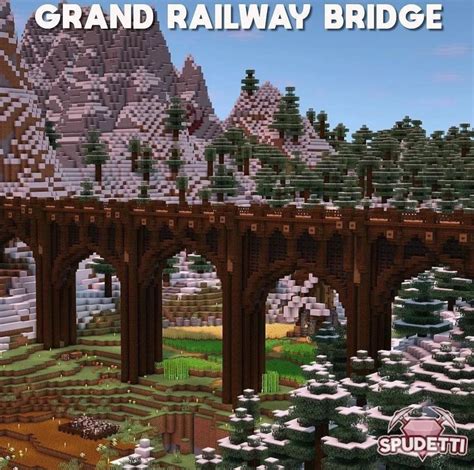 Large Diagonal Bridge Minecraft