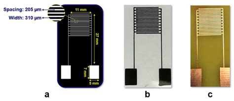 Rapid Inkjet Printed Miniaturized Interdigitated Electrodes For Electrochemical Sensing Of